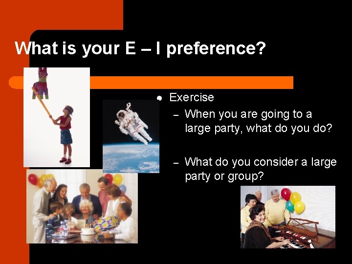 TYPE PREFERENCES Carl Jung l Choleric l Sanguine