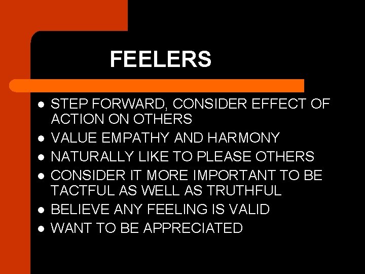 TYPE PREFERENCES Carl Jung l Choleric l Sanguine