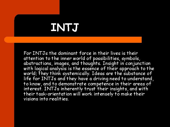 TYPE PREFERENCES Carl Jung l Choleric l Sanguine