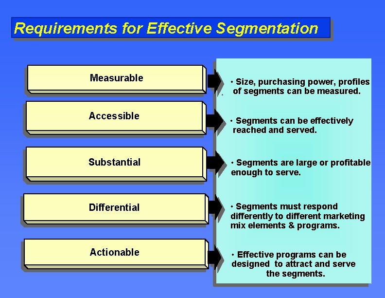 Market Segmentation Targeting and Positioning Boe Dube Lesson