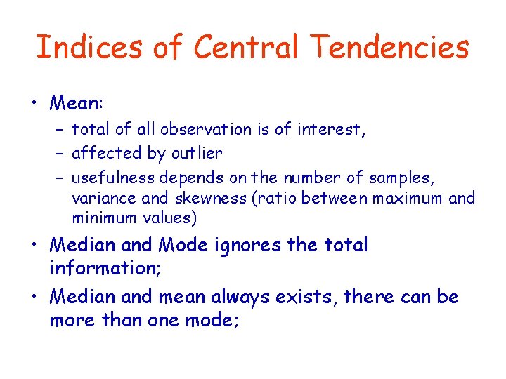Summarizing Measured Data Nelson Fonseca State University of