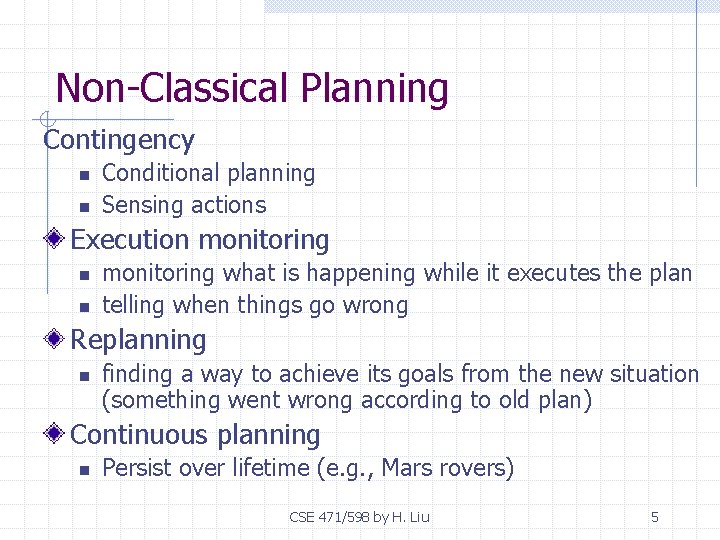 Planning Acting Chapter 12 Scheduling 12 1 Planning