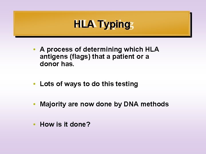 An Introduction to HLA Michael D Gautreaux Ph