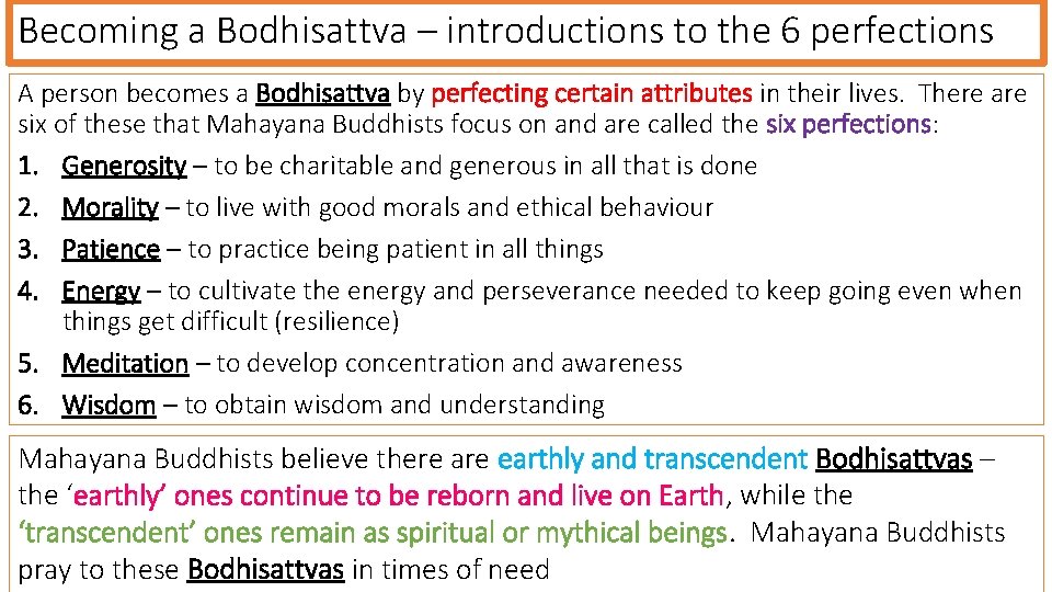 Becoming a Bodhisattva introductions to the 6 perfections