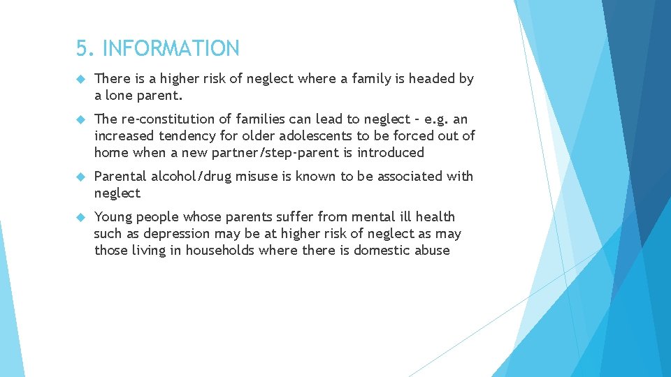 Adolescent Neglect 7 Minute Briefing 1 WHAT IS