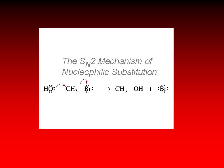 Nucleophilic Substitution Reactions SN 2 Mechanism The SN