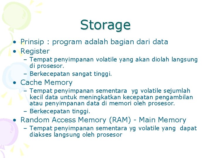 Sistem Operasi 1 Struktur Sistem Komputer Komponen Dasar