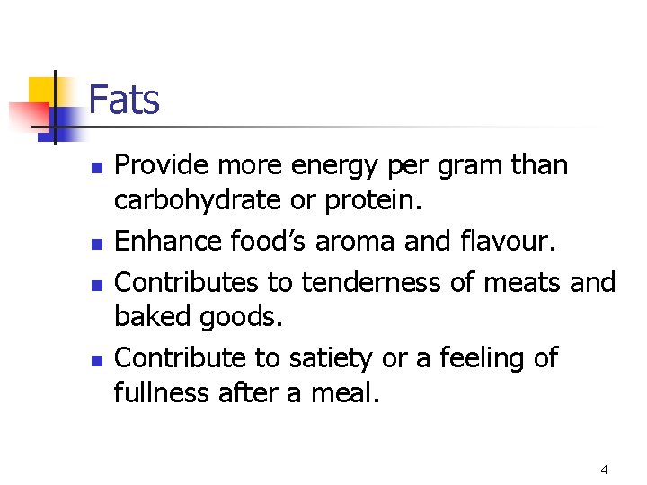 Lipids Basic Human Nutrition Lecture 4 Elisabeth Strachan