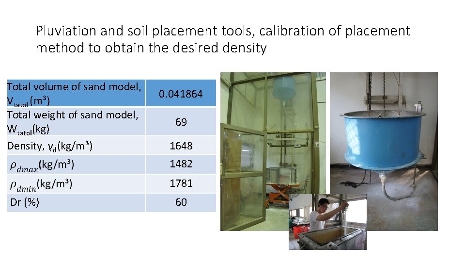 Centrifuge modeling test by National Central University Container