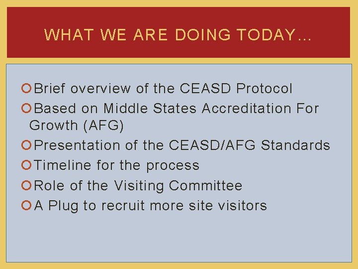 ACCREDITATION VIABILITY AND CONTINUOUS IMPROVEMENT CEASD Conference ...