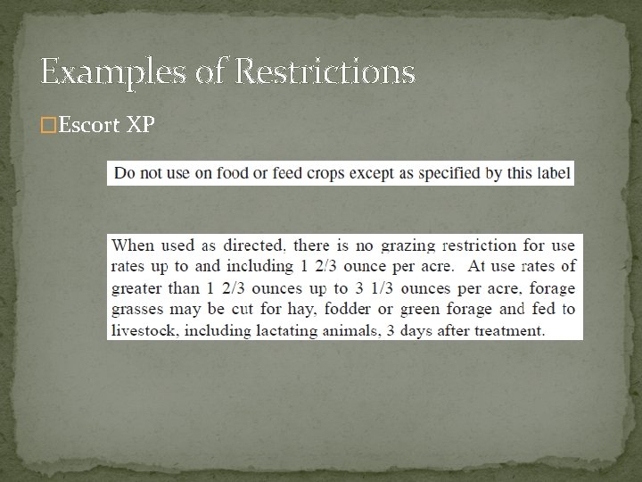 Right of Way Herbicides Grazing Haying and Manure