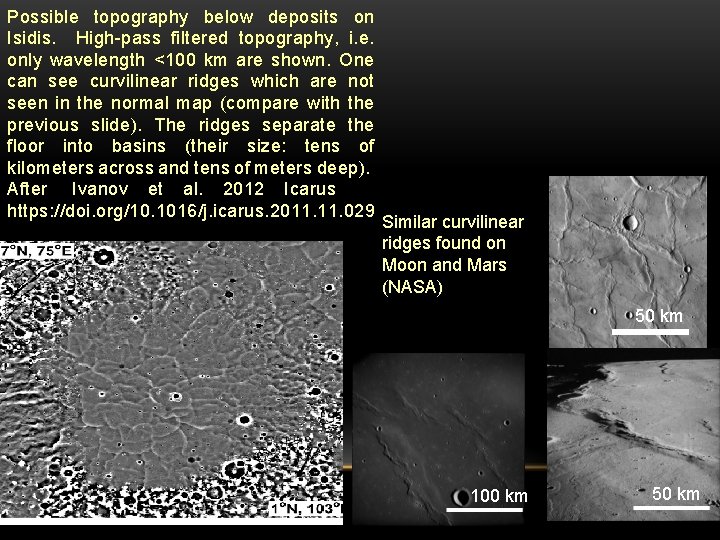 GEOLOGY OF ISIDIS PLANITIA BASED ON STUDY OF
