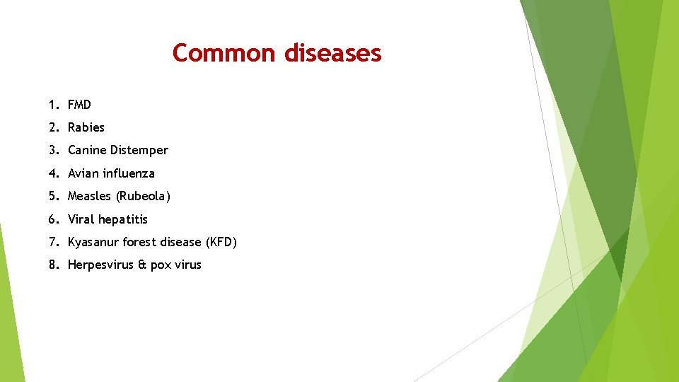 Viral diseases of wild and zoo animals By