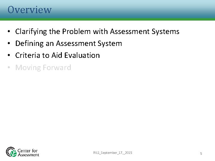 A Framework for Considering Balanced Assessment Systems Key