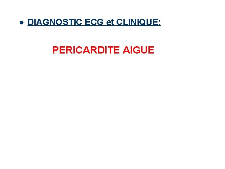 CAT devant une douleur thoracique Dr H FOUDAD