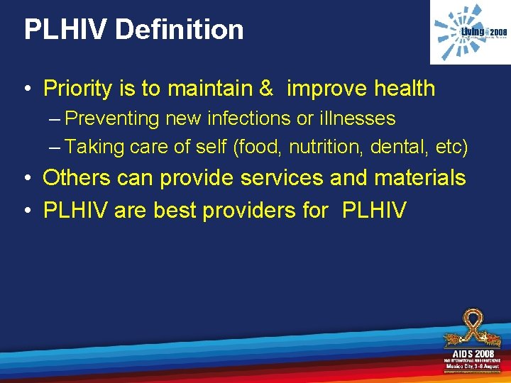PREVENTION FOR PEOPLE LIVING WITH HIV OVERVIEW Philippa