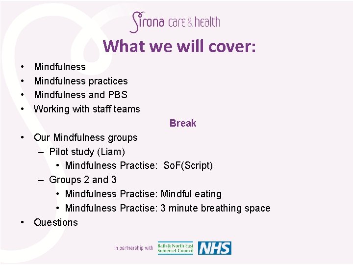 Mindfulness skills training for adults with learning disabilities