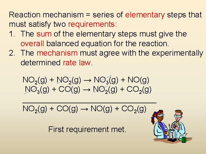 Most chemical reactions occur by a series of