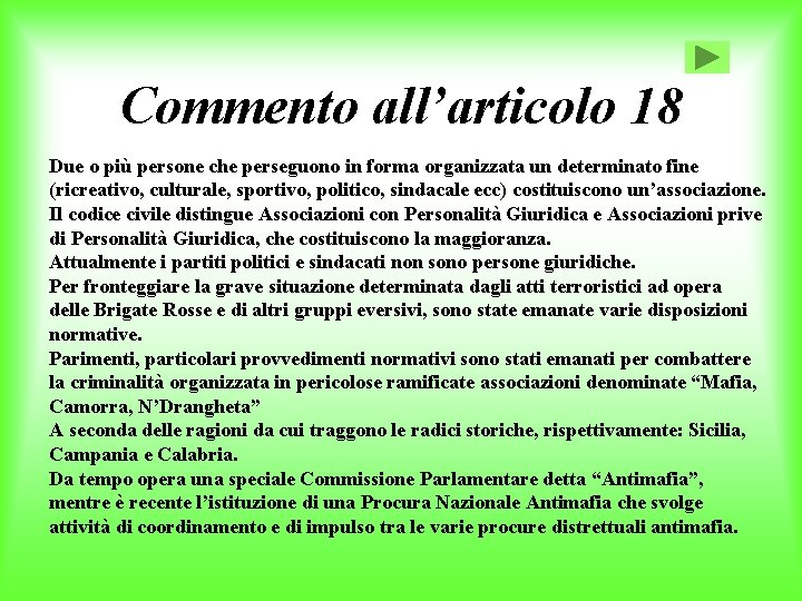 La Costituzione Italiana Il sessantennale della nostra Costituzione
