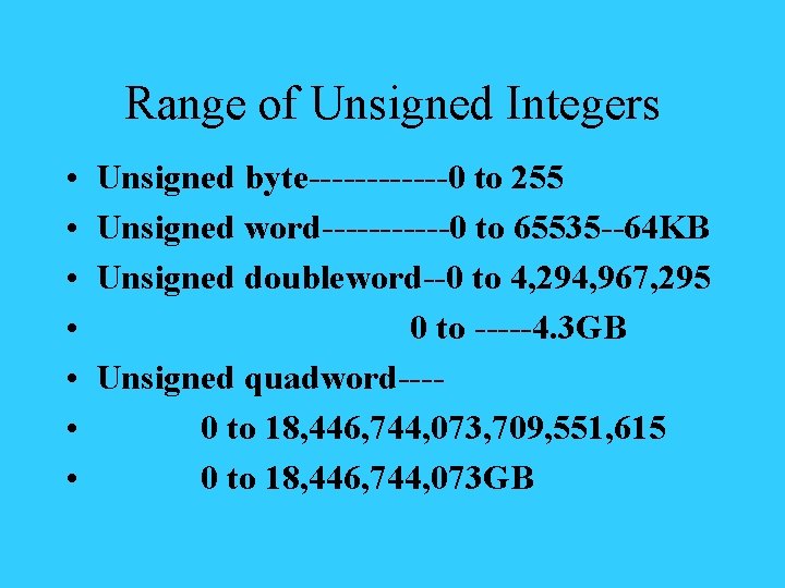 How Memory Works Physical Example Empty 0 Water