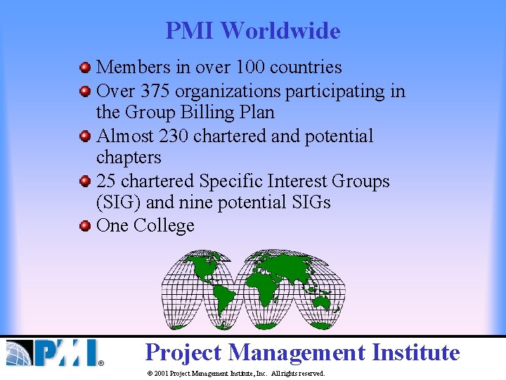 Project Management Institute Building professionalism in project management