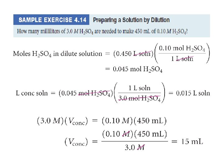 Chapter 4 Reactions in Aqueous Solution A solution