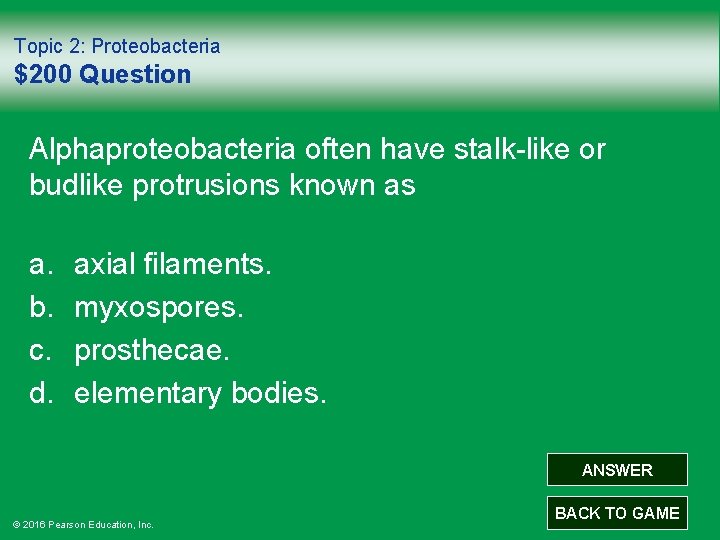 Chapter 11 The Prokaryotes Domains Bacteria and Archaea