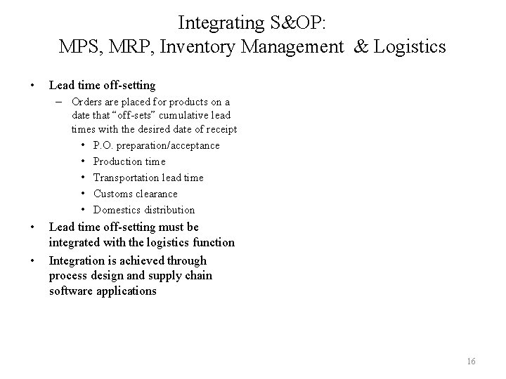 Introduction to Global Supply Chain Management Module Two