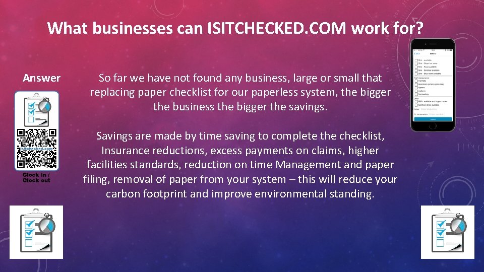THE FUTURE OF PAPERLESS CHECKLISTS AVAILABLE TODAY ISITCHECKED