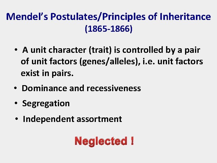 Genetics From Mendel to Genome and Epigenome Xiwen