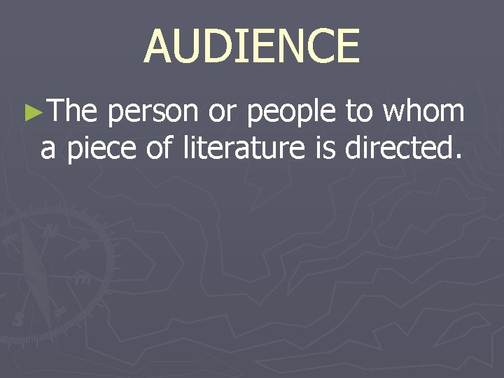 th 10 Grade Literary Vocabulary ALLUSION A reference