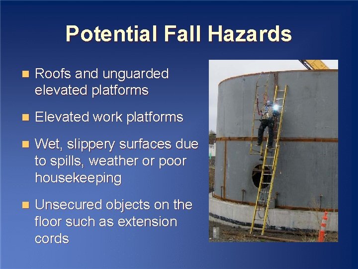 Fall Prevention Provided By Basin Environmental 325 N