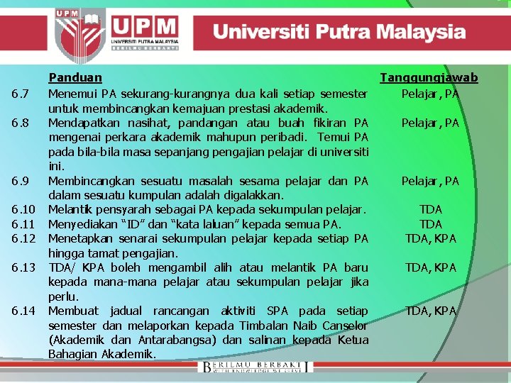 PROSEDUR PENGENDALIAN KURSUS UPMPUPSP 007 Carta Alir Proses