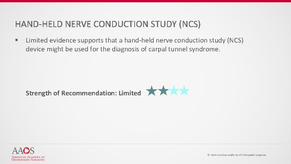 Management of Carpal Tunnel Syndrome EvidenceBased Clinical Practice
