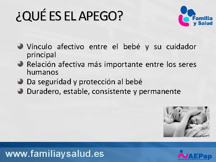LA IMPORTANCIA DEL APEGO EN EL DESARROLLO INFANTIL
