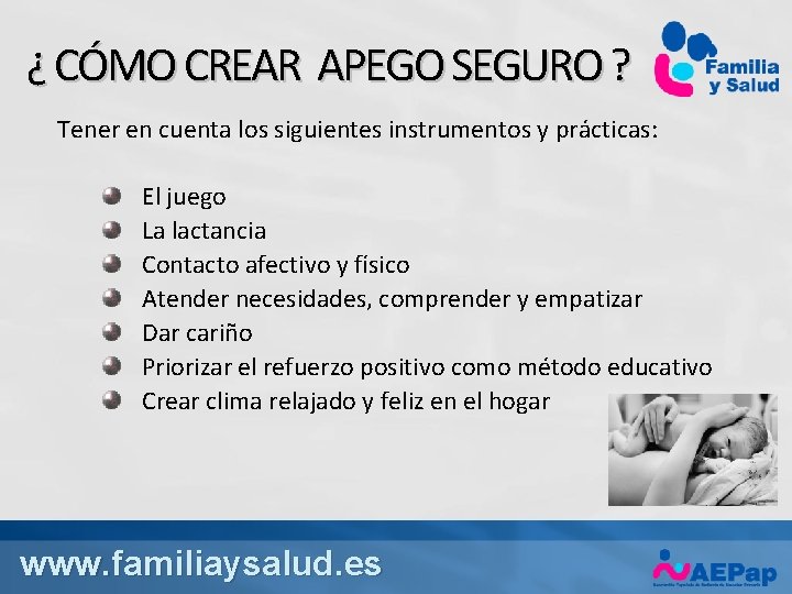 LA IMPORTANCIA DEL APEGO EN EL DESARROLLO INFANTIL