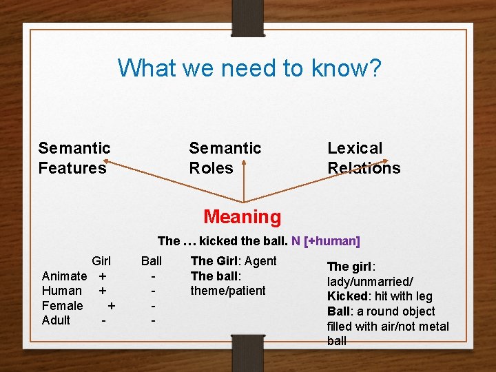 CHAPTER 9 SEMANTICS Why is 6 afraid of