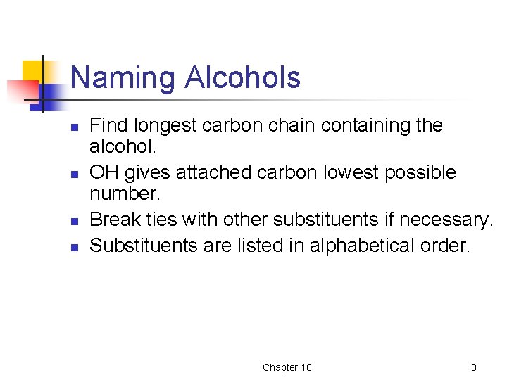 Chapter 9 Reactions of Alcohols Ethers Epoxides Amines