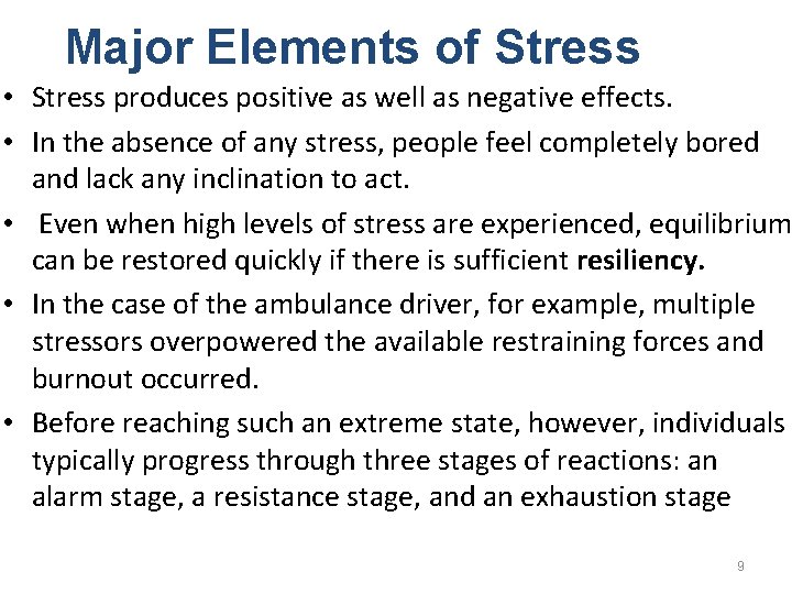 Developing Management Skills Chapter 2 Managing Stress and
