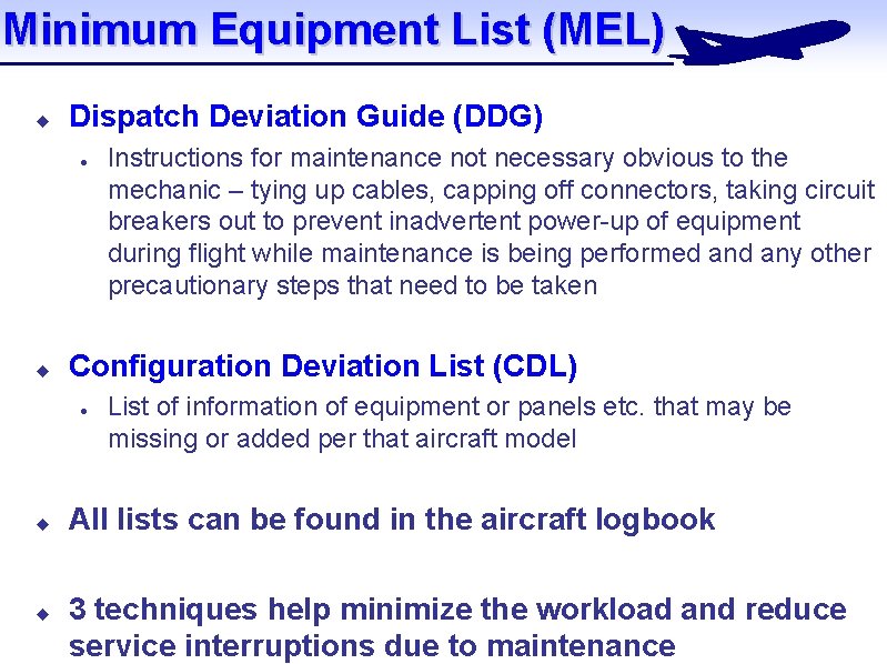 Aviation Maintenance Management Why We Have to Do