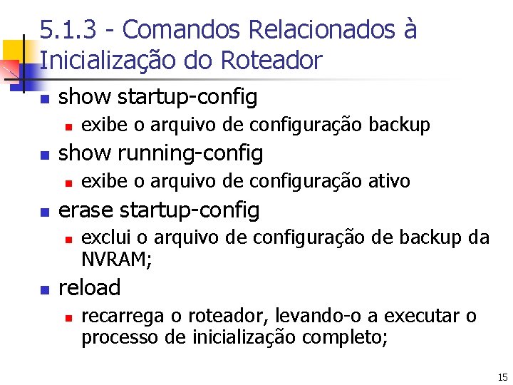 Captulo 5 Inicializao e Configurao do Roteador Cisco