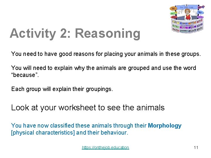 Learning about Animals https onthejob education 1 Critical