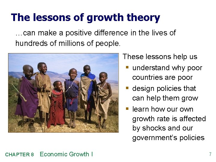 CHAPT ER 8 Economic Growth I Capital Accumulation