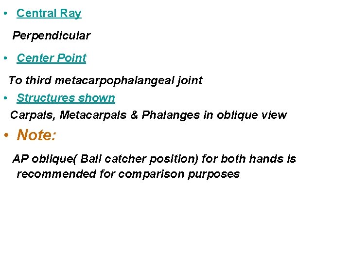 Lecture 5 Radiography of the Upper limbs 1