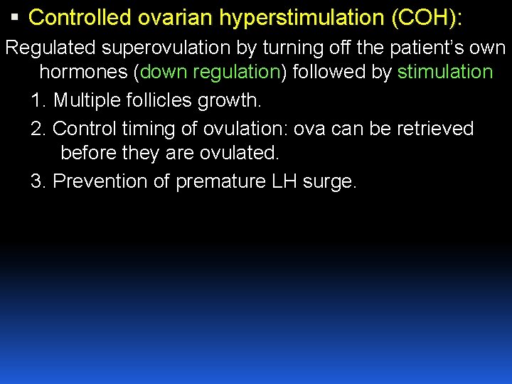 Gonadotropin Ovarian Stimulation Aboubakr elnashar 53hotmail com Contents