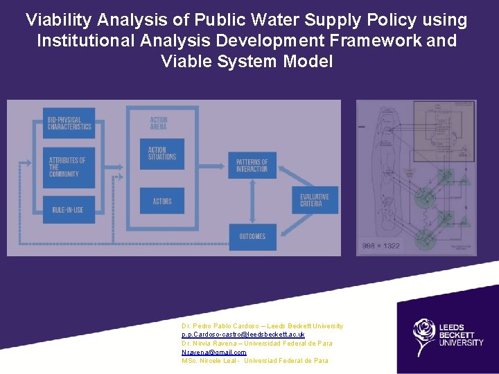 Viability Analysis of Public Water Supply Policy using