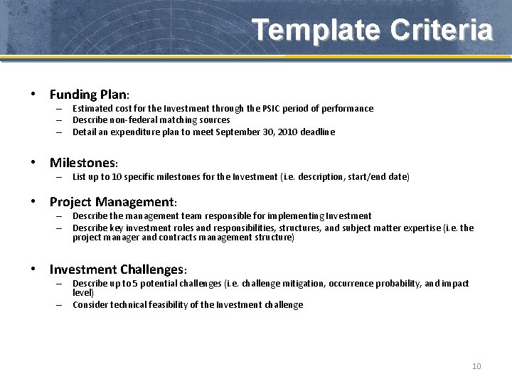 Investment Justifications IJ Template and Examples 1 Make