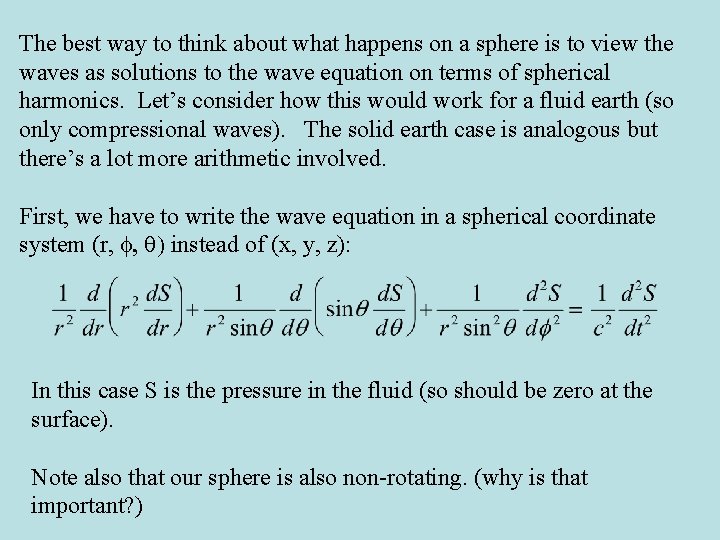 Seismology Part VIII Normal Modes and Free Oscillations