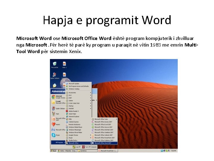 SHMU2 Vushtrri Lnda Informatik Tema Programi Word Klasa