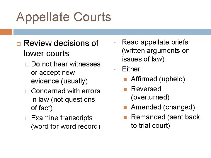 BUSINESS LAW Chapter 3 Court Systems LESSON 3